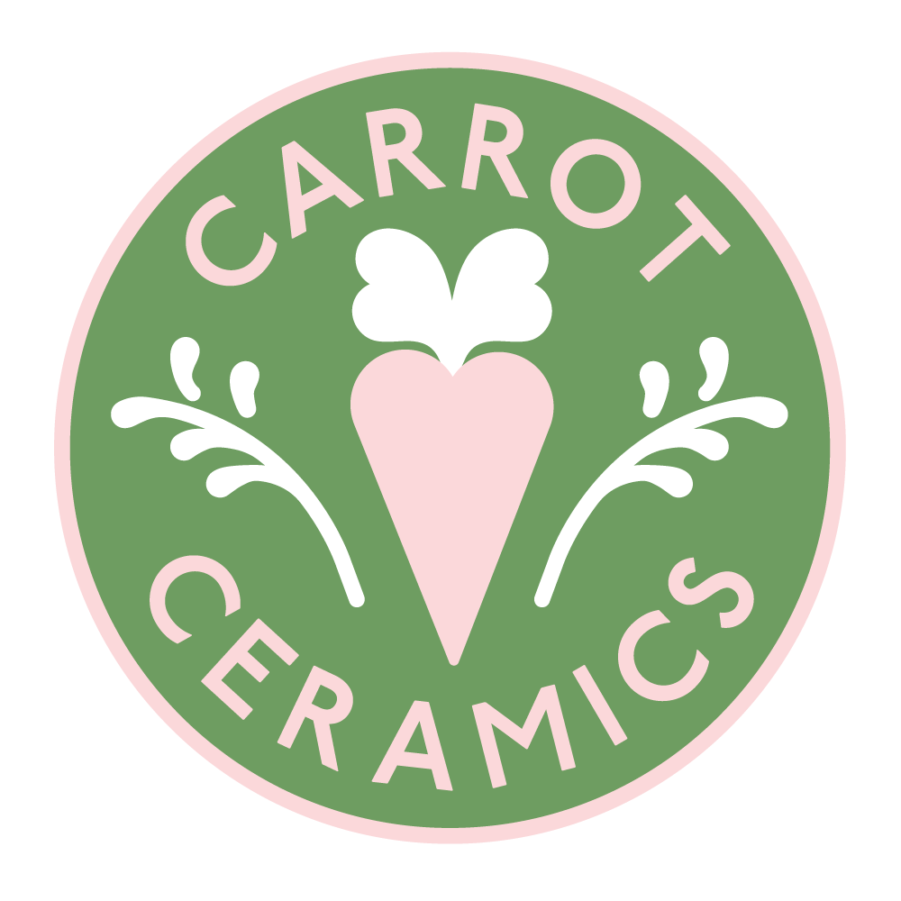 colorful handmade pottery | carrot ceramics